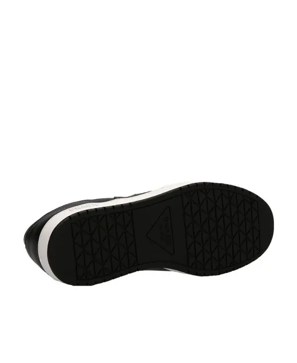 Prada Downtown Leather Sneakers - Black
