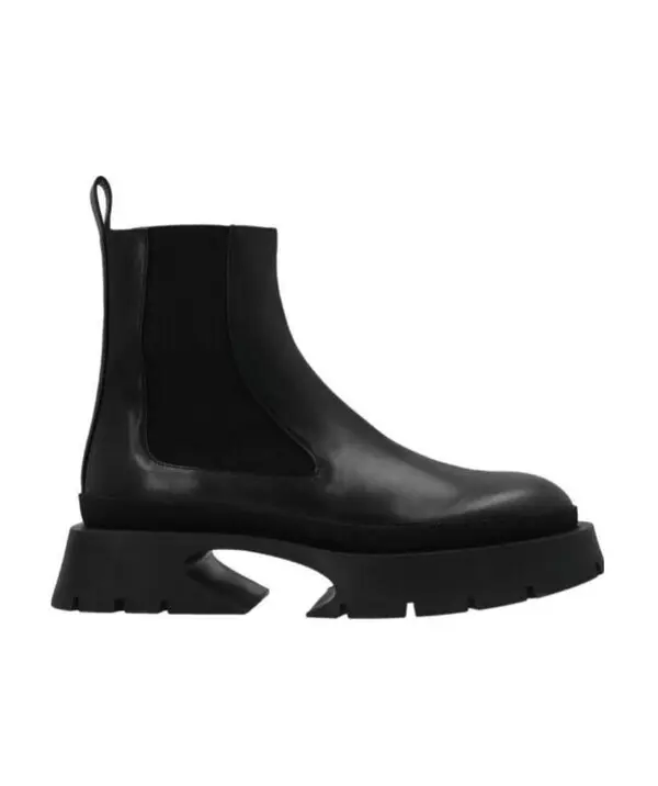 JIL SANDER Chunky Sole Chelsea Boots - Black