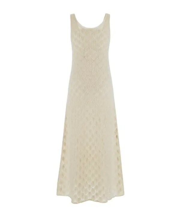 Chloé Shell Stitch Recycled Cashmere Kn - White