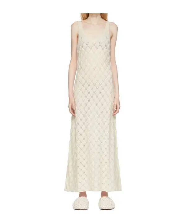 Chloé Shell Stitch Recycled Cashmere Knitted Dress