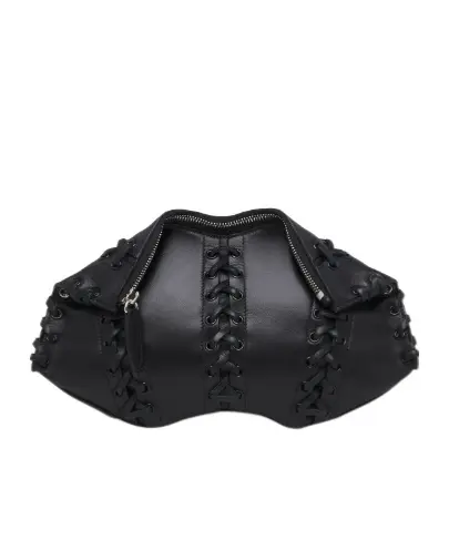 Alexander McQueen Manta Lace-up Clutch Bag - Black