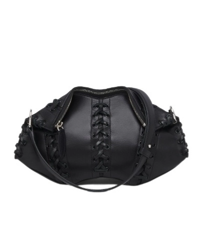 Alexander McQueen Manta Lace-up Clutch Bag - Black