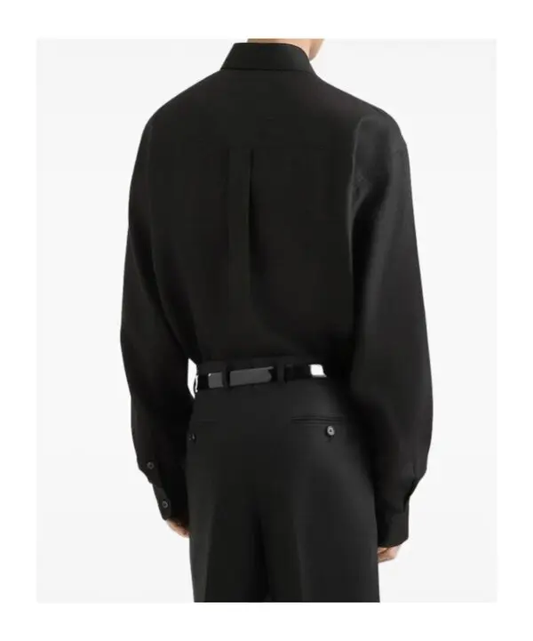 Dolce & Gabbana Logo-embroidered Shirt - Black