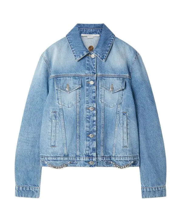 Stella McCartney Denim Jacket With Logo Detail