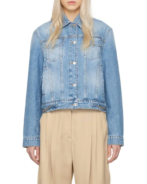Stella McCartney Denim Jacket With Logo Detail