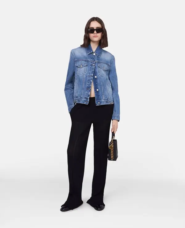 Stella McCartney Denim Jacket With Logo Detail