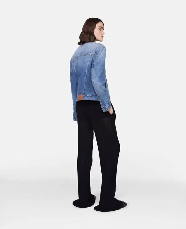 Stella McCartney Denim Jacket With Logo Detail