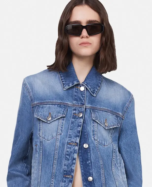 Stella McCartney Denim Jacket With Logo Detail