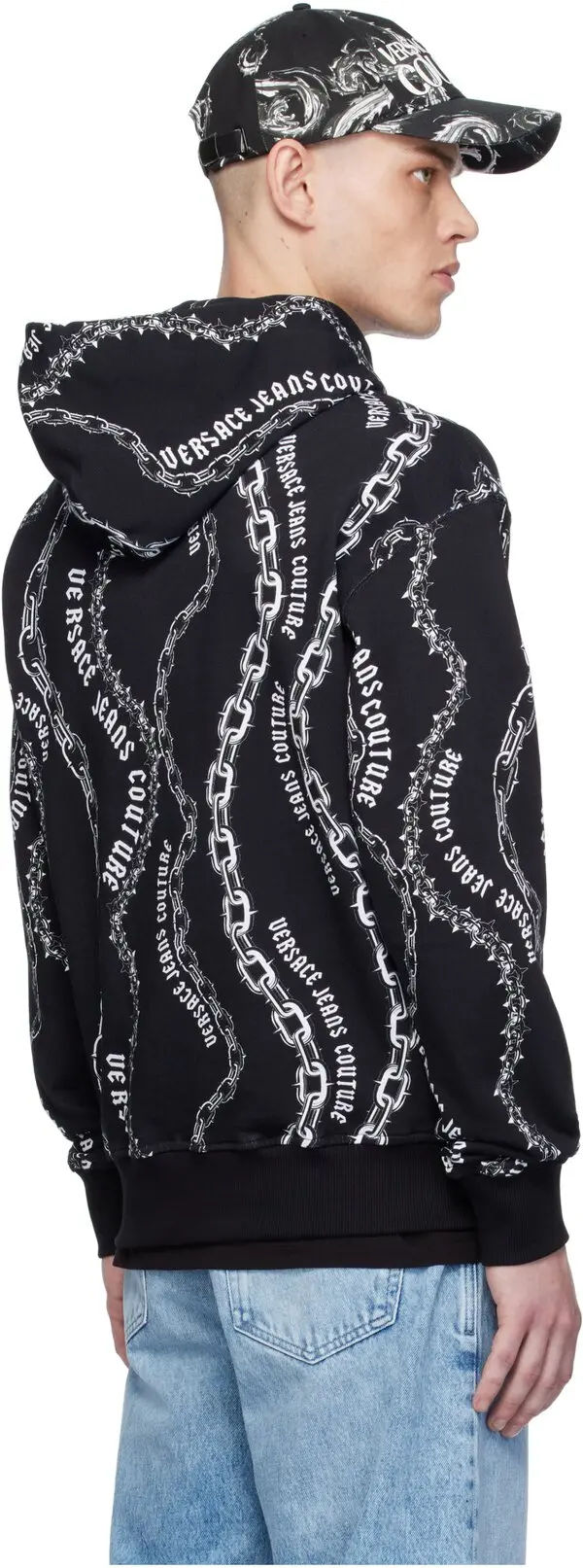 Versace Chain Print Hoodie