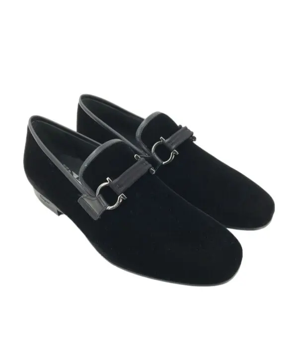 FERRAGAMO Horsebit Loafers - Black