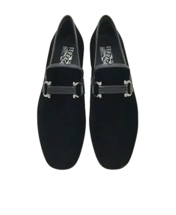 FERRAGAMO Horsebit Loafers - Black