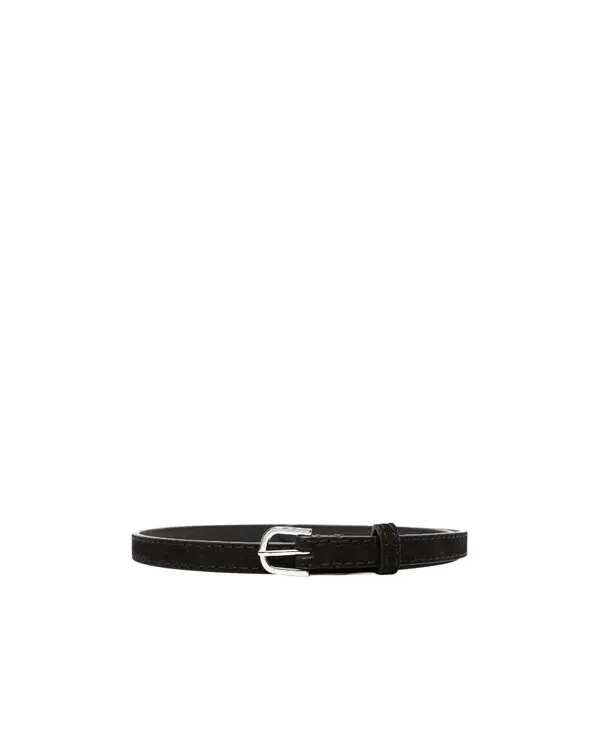 TOTEME Thin Buckle Belt - Black