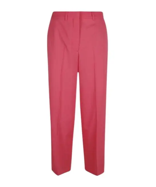 Stella McCartney Straight Leg Pleated Trousers - Watermelon