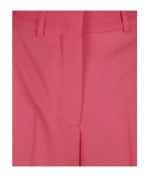 Stella McCartney Straight Leg Pleated Trousers - Watermelon