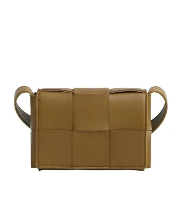 Bottega Veneta Intrecciato Leather Mini Bag - Brown