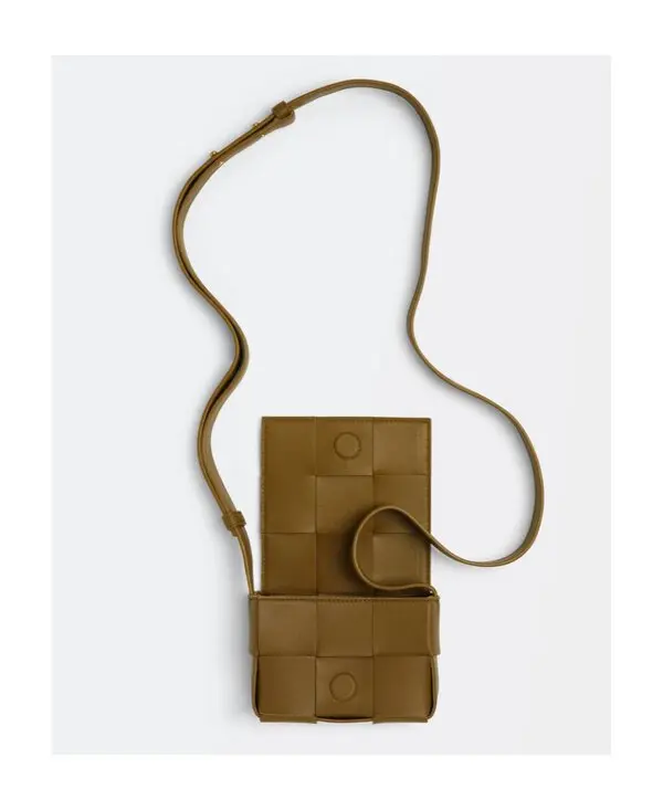 Bottega Veneta Intrecciato Leather Mini Bag - Brown