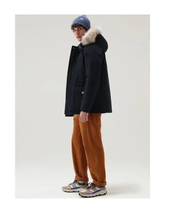 Woolrich Arctic Anorak Hooded Jacket With Removable Fur Trim - Black