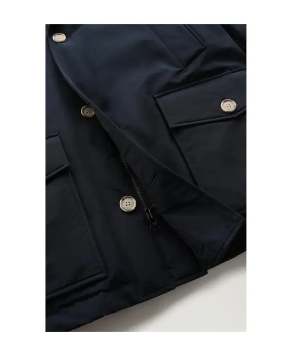 Woolrich Arctic Anorak Hooded Jacket With Removable Fur Trim - Black