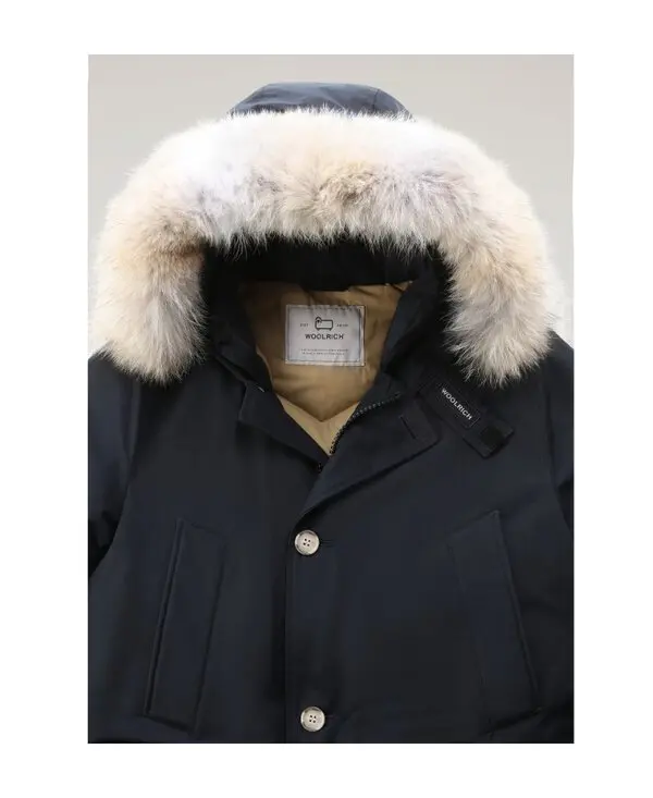 Woolrich Arctic Anorak Hooded Jacket With Removable Fur Trim - Black