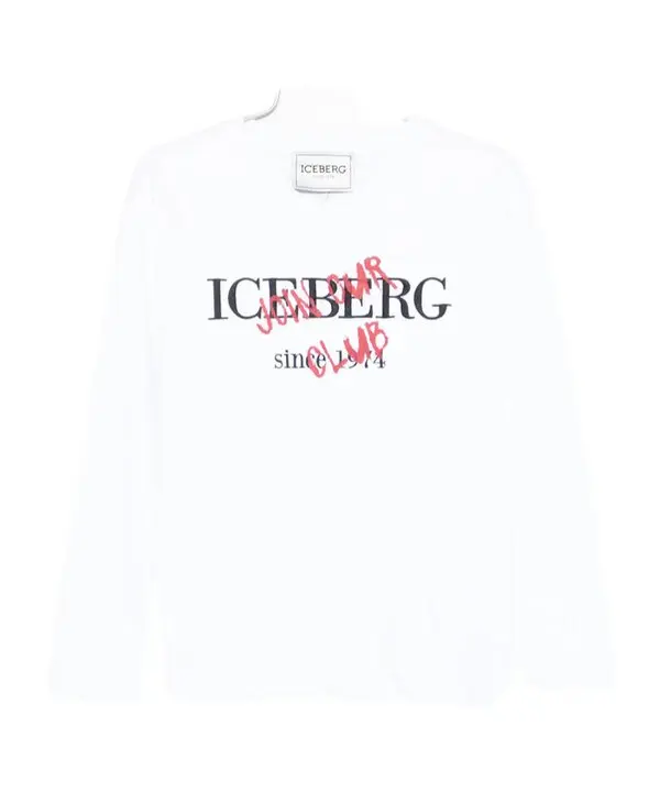 Iceberg Graphic Print Sweatshirt - White
