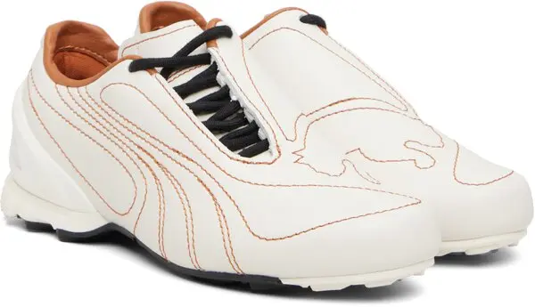 PUMA V-s1 Leather Sneakers - White