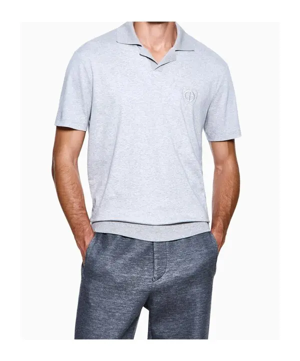 Giorgio Armani Logo Embroidered Polo Shirt