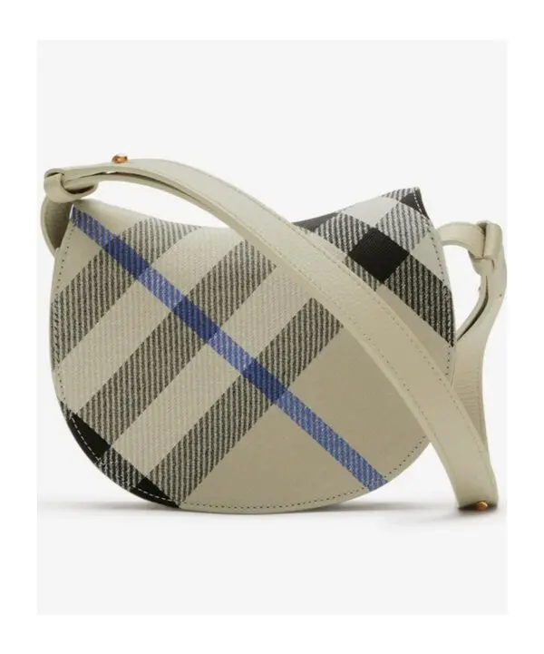 Burberry Rocking Horse Checked Mini Shoulder Bag - Nude