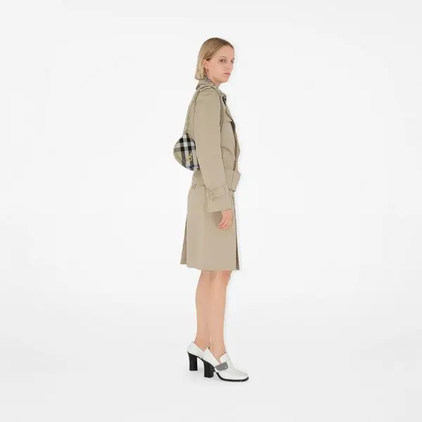 Burberry Rocking Horse Checked Mini Shoulder Bag - Nude