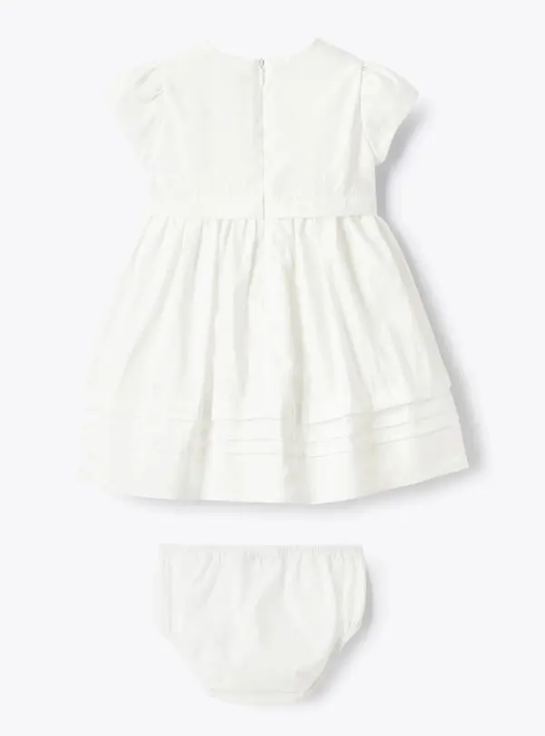 IL GUFO Crewneck Short-sleeved Dress With Layered Design And Brief
