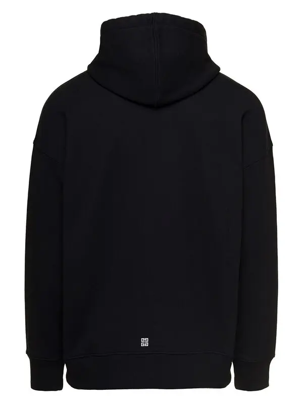 Givenchy Logo Drawstring Hoodie - Black