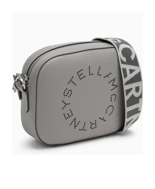 Stella McCartney Logo Perforated Crossbody Bag - Gray