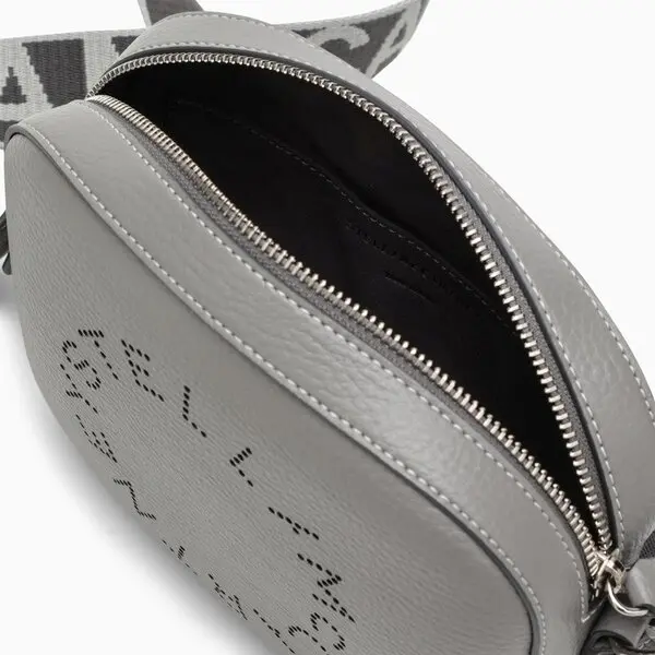 Stella McCartney Logo Perforated Crossbody Bag - Gray