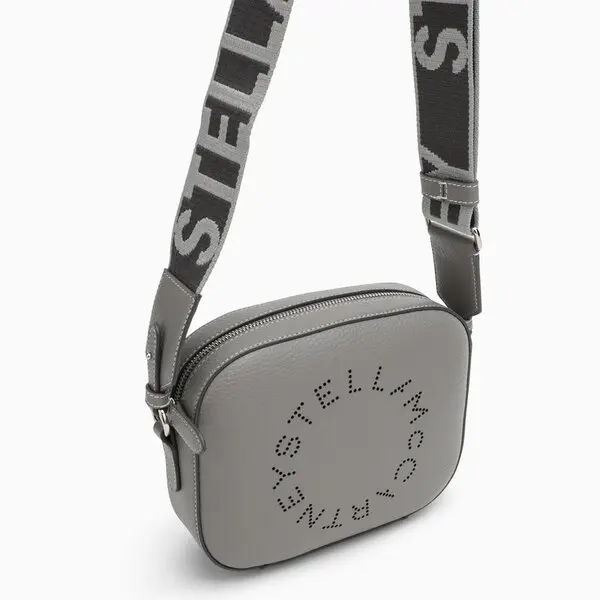 Stella McCartney Logo Perforated Crossbody Bag - Gray