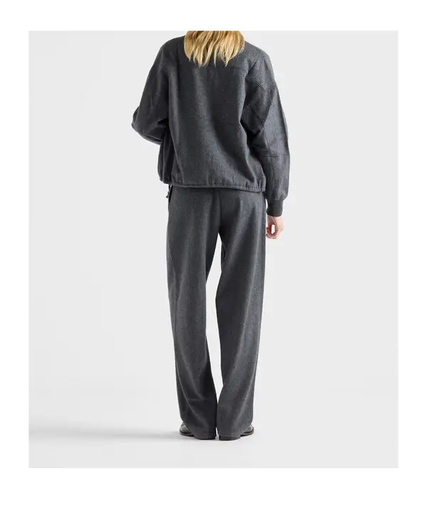 Prada Triangle Patch Drawstring Pants