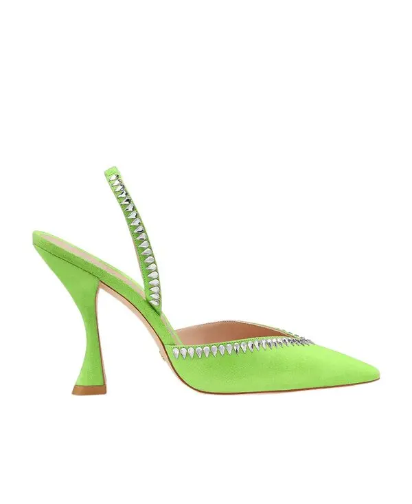 STUART WEITZMAN Embellished Pointed-toe Stiletto Heels