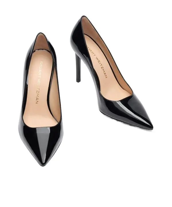 STUART WEITZMAN Power 100 Stiletto Heel Pumps - Black