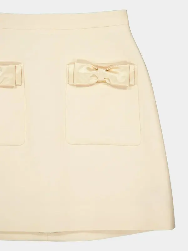 Valentino Garavani A-line Mini Skirt With Bow Detail