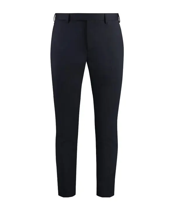 PT TORINO Wool Blend Slacks - Black