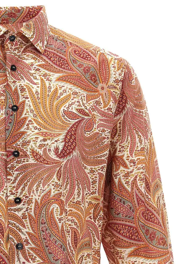 Etro Paisley Printed Long Sleeved Shirt