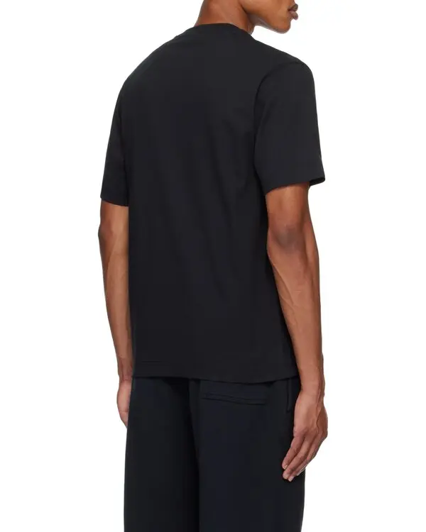 Burberry Logo Printed Crewneck T-shirt - Black