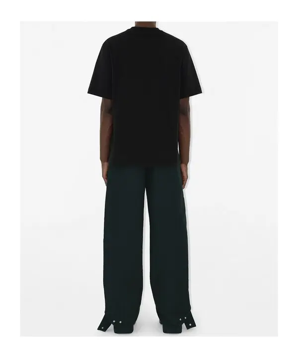 Burberry Logo Printed Crewneck T-shirt - Black