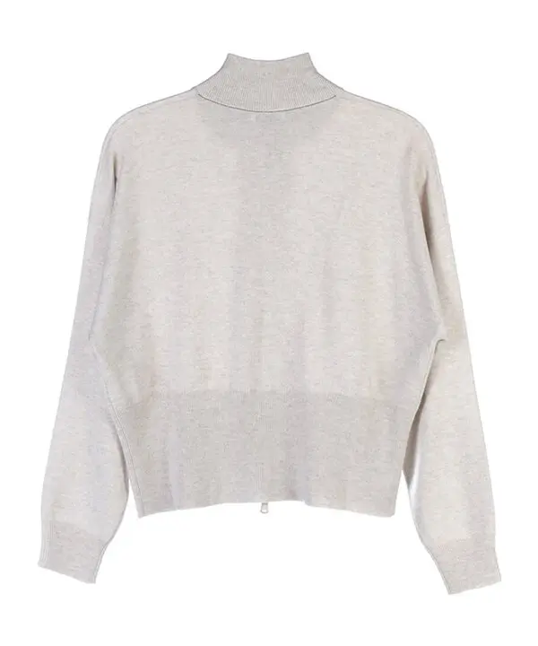 Brunello Cucinelli Long Sleeve Zip-up Sweater