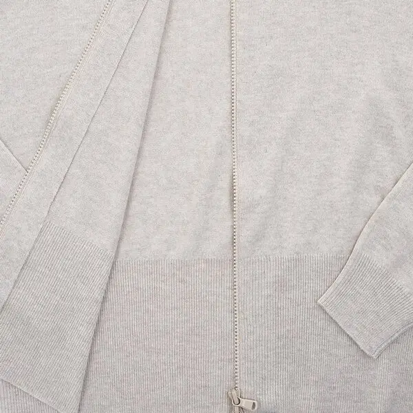 Brunello Cucinelli Long Sleeve Zip-up Sweater