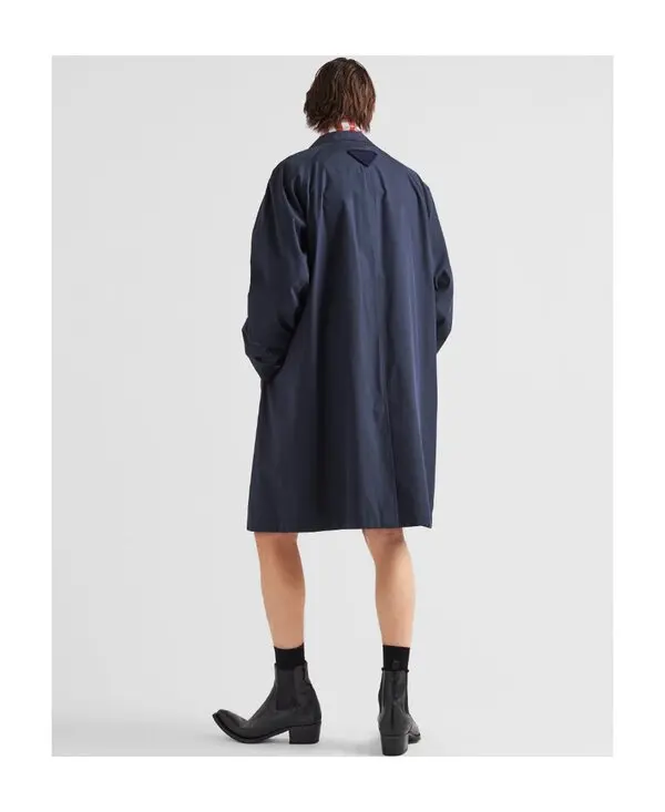 Prada Belted Coat - Blue
