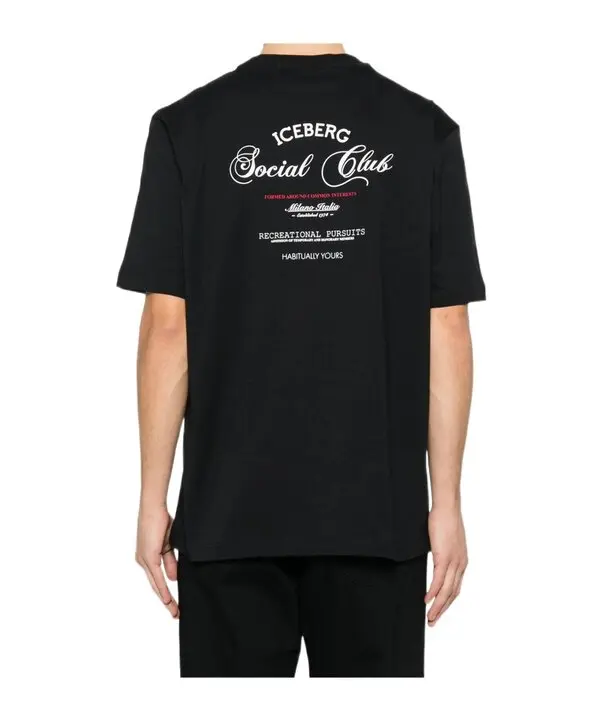 Iceberg Social Club Graphic T-shirt - Black