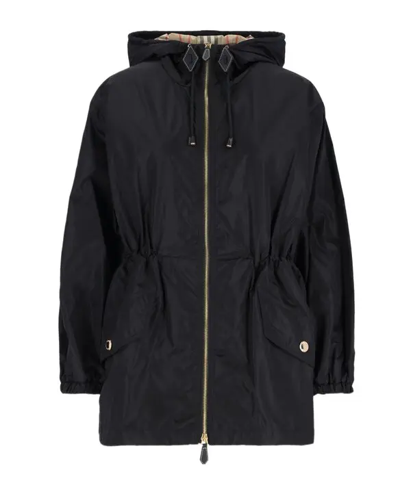 Burberry Hooded Zip-up Nylon Jacket