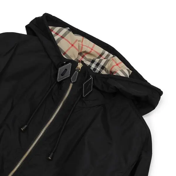 Burberry Hooded Drawstring Waist Coat