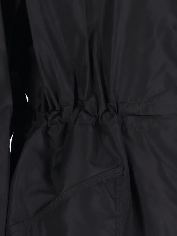 Burberry Hooded Drawstring Waist Coat