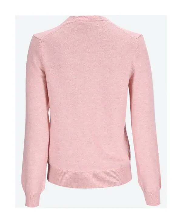 Comme Des Garçons Heart Patch Buttoned Cardigan - Pink