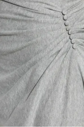 Dries Van Noten Asymmetrical Skirt With Fabric Buttons
